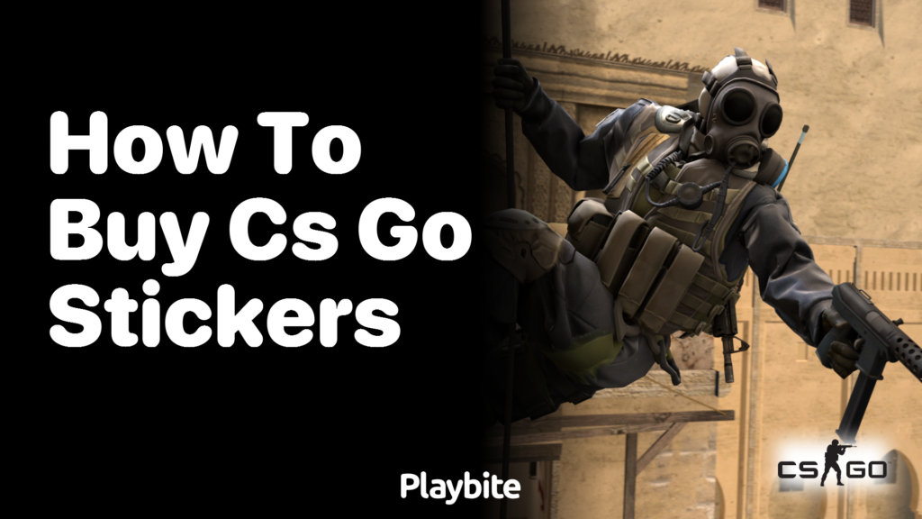 How to buy CS:GO stickers - Playbite