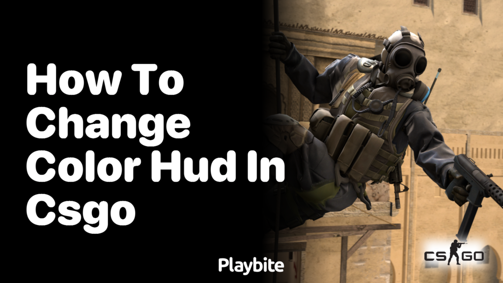 How to Change Color HUD in CS:GO - Playbite