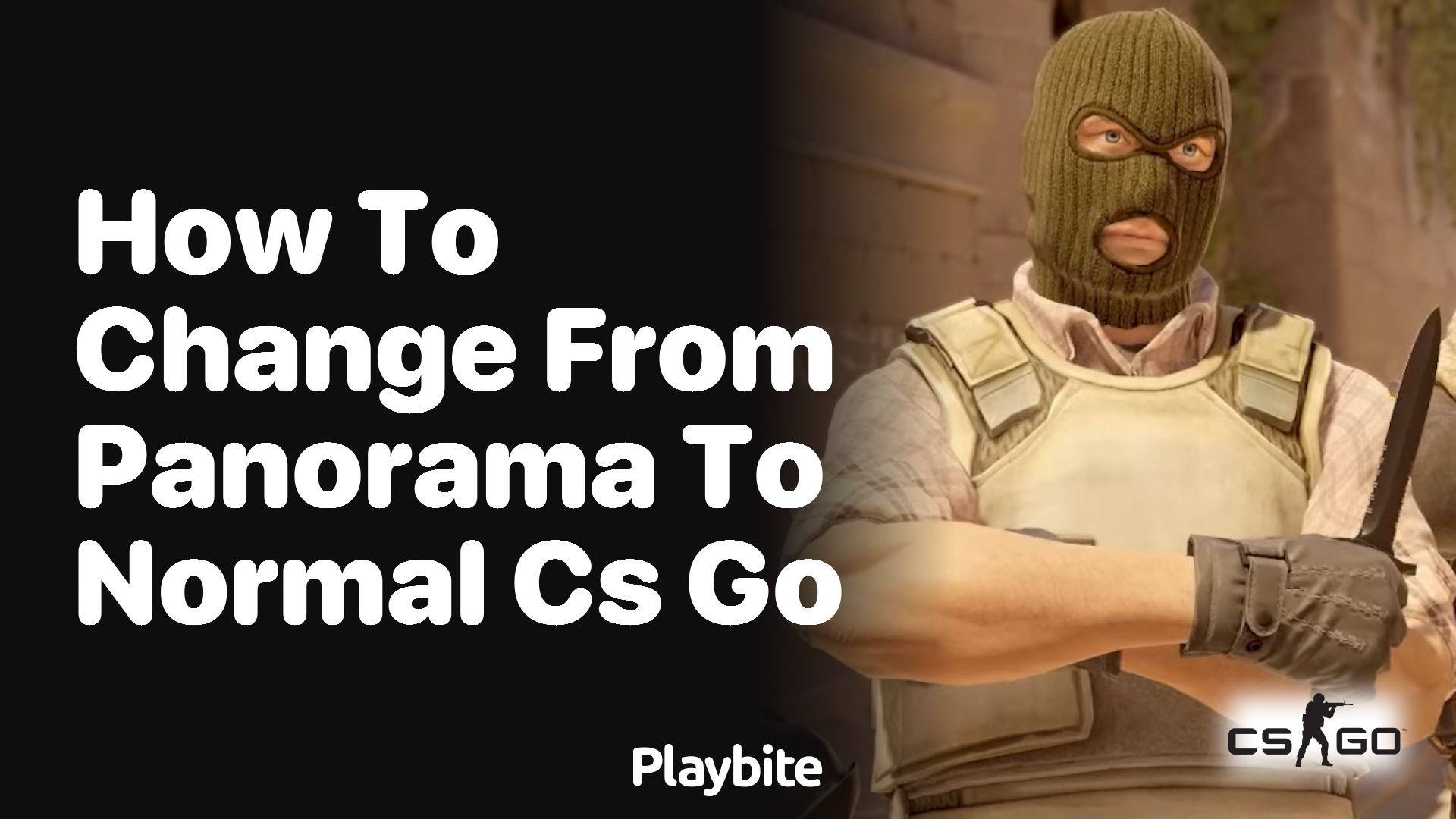 How to Change from Panorama to Normal CS:GO - Playbite