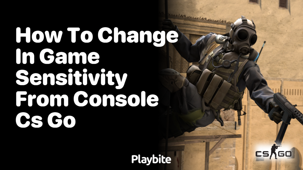 How to change in-game sensitivity from console in CS:GO - Playbite