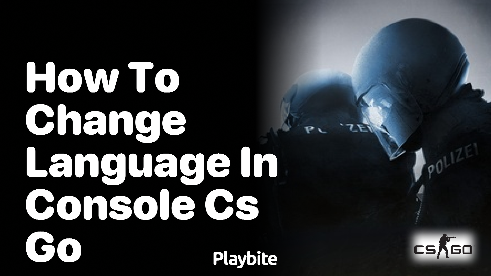 How to change language in console CS:GO - Playbite