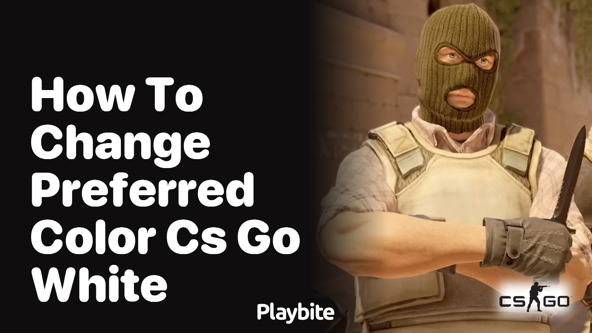 How to change the preferred color to white in CS:GO? - Playbite