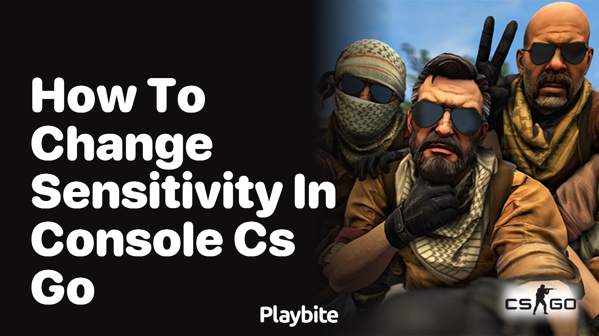 How to change sensitivity in console CS:GO - Playbite
