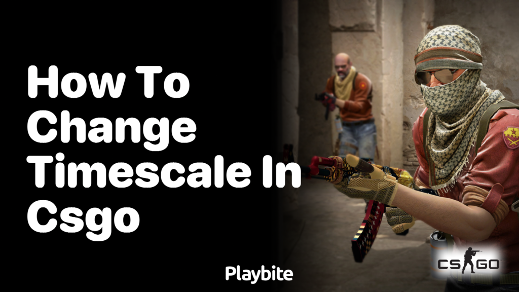 How to change timescale in CS:GO - Playbite