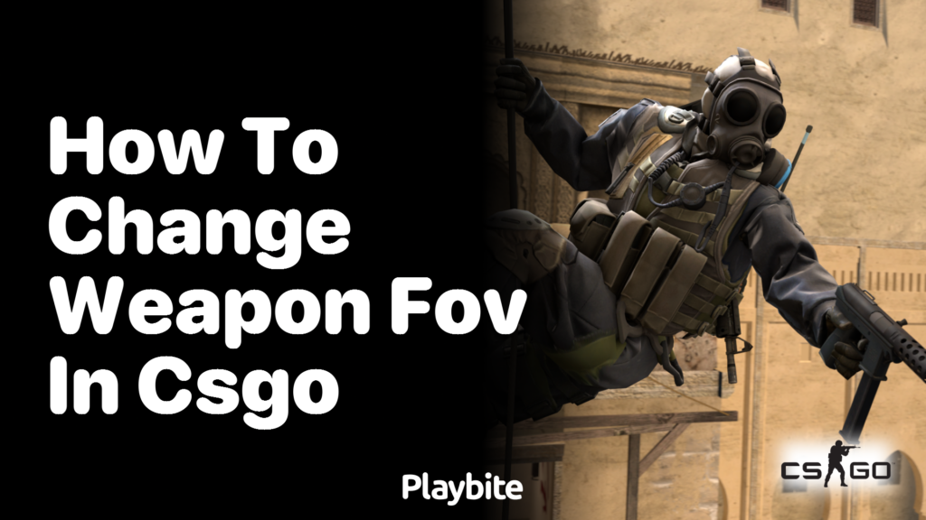 How to change weapon FOV in CS:GO - Playbite