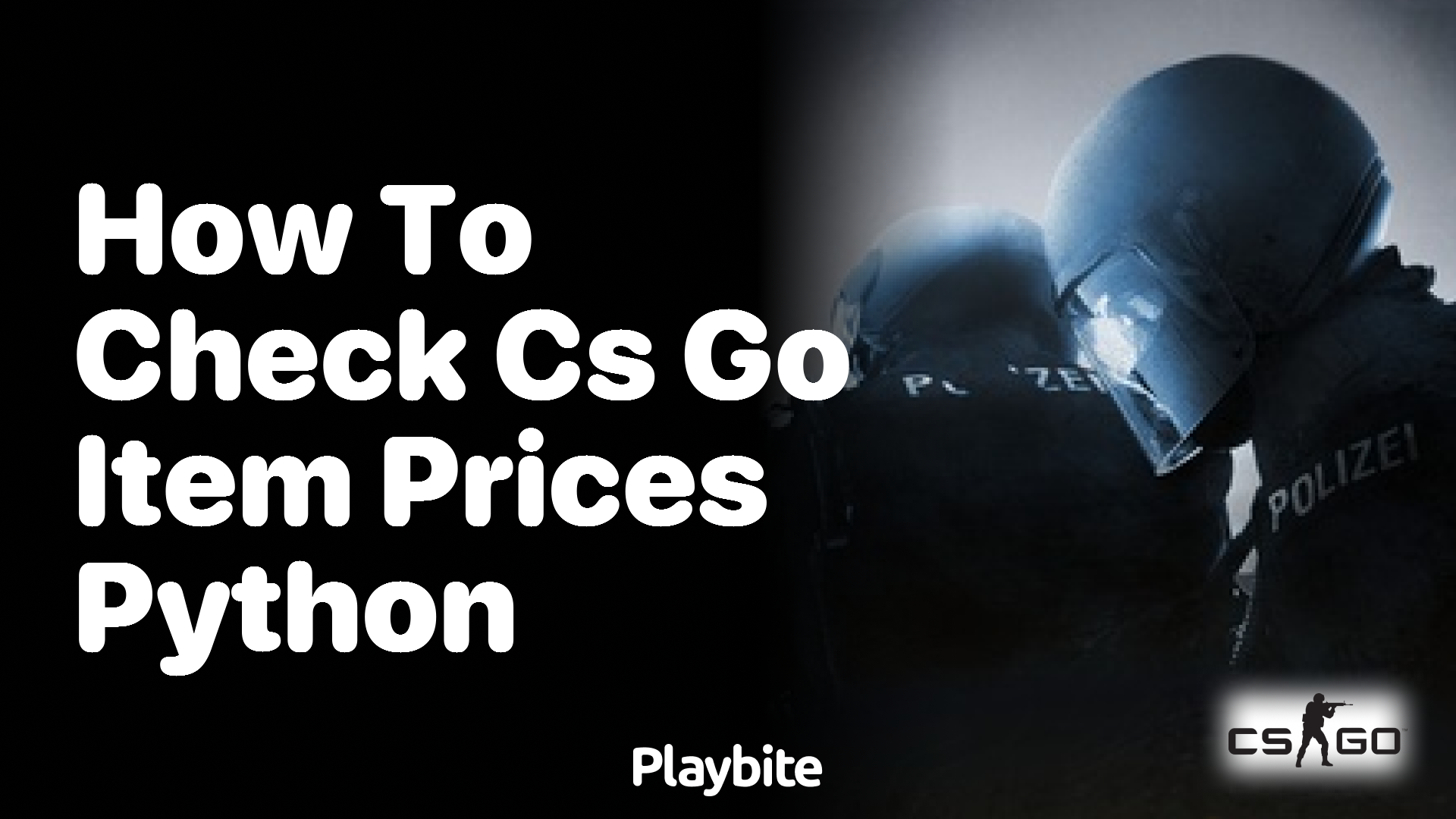 How to Check CS:GO Item Prices with Python - Playbite