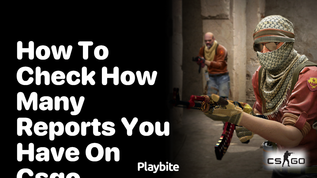 How to check how many reports you have on CS:GO - Playbite