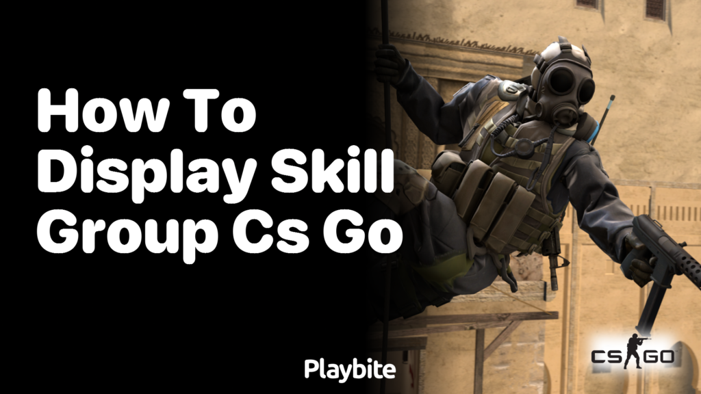 How to Display Skill Group in CS:GO - Playbite