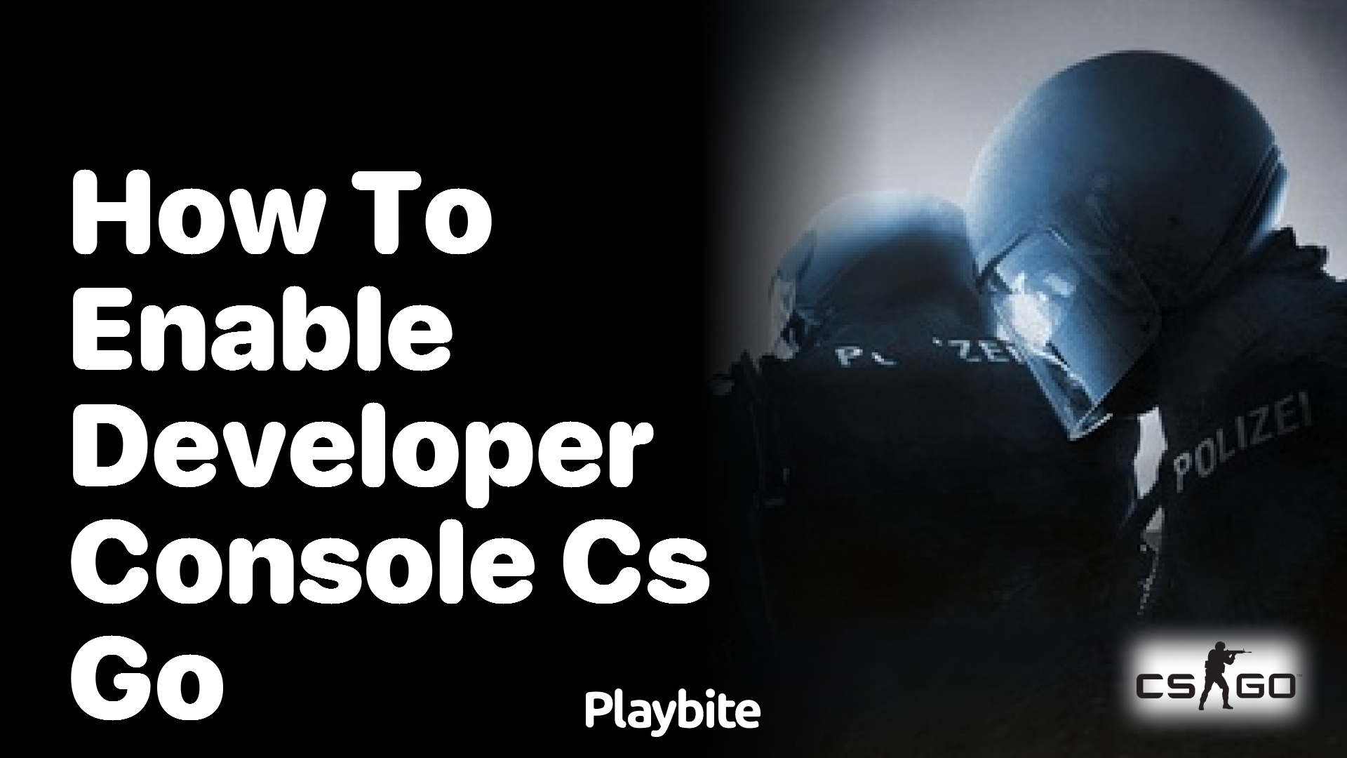 How to Enable Developer Console in CS:GO - Playbite