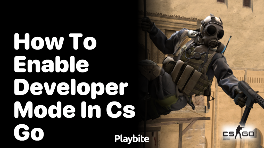 How to enable developer mode in CS:GO - Playbite
