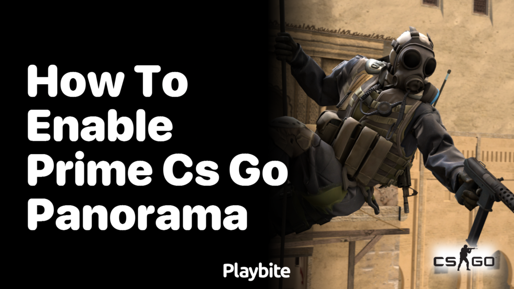 How to Enable Prime CS:GO Panorama - Playbite