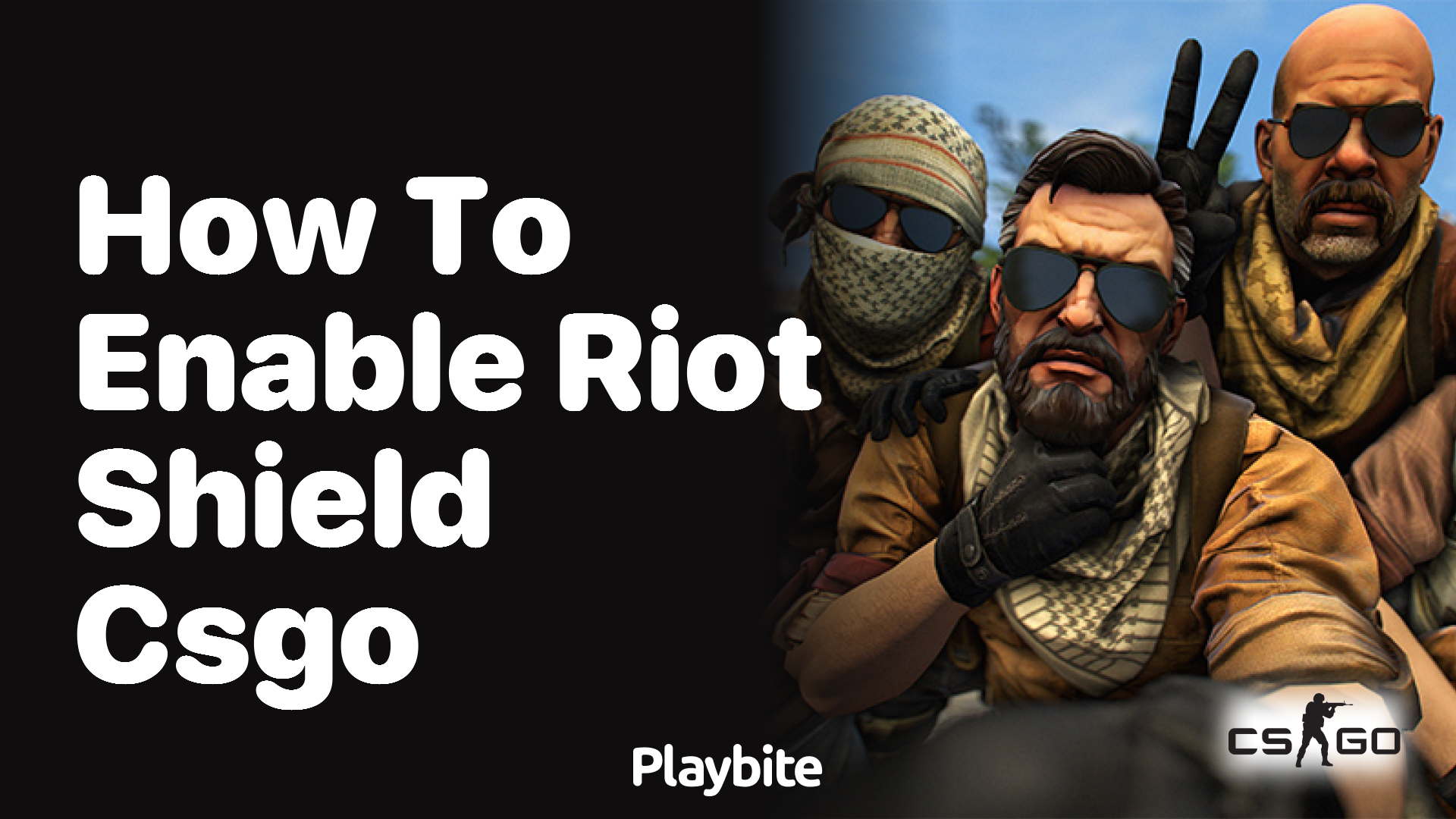 How to enable the Riot Shield in CS:GO - Playbite