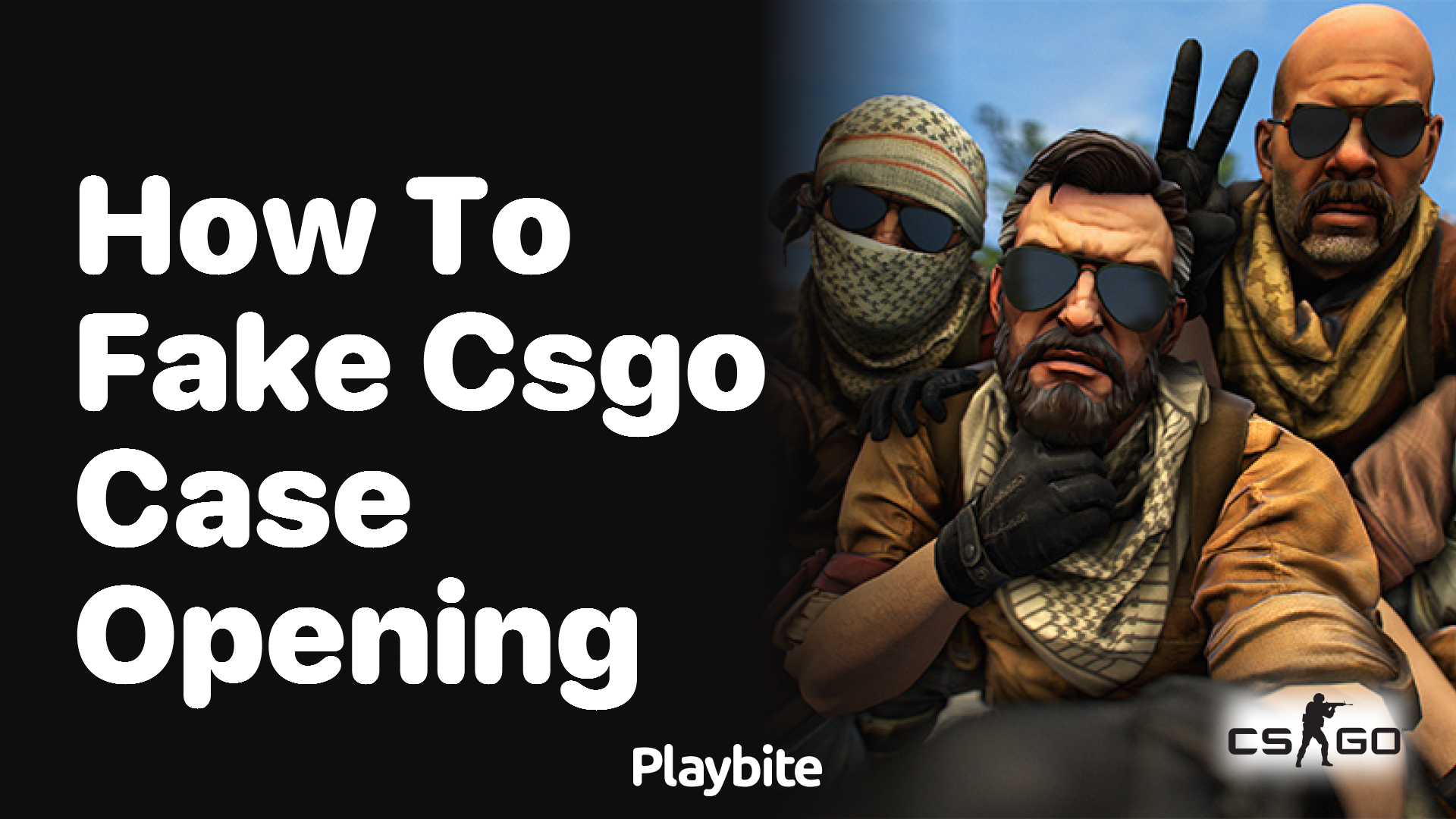 How to fake a CSGO case opening - Playbite