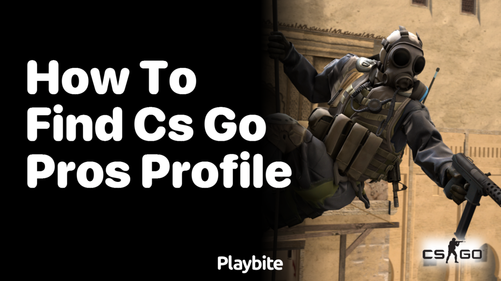 How to find CS:GO pros' profiles - Playbite