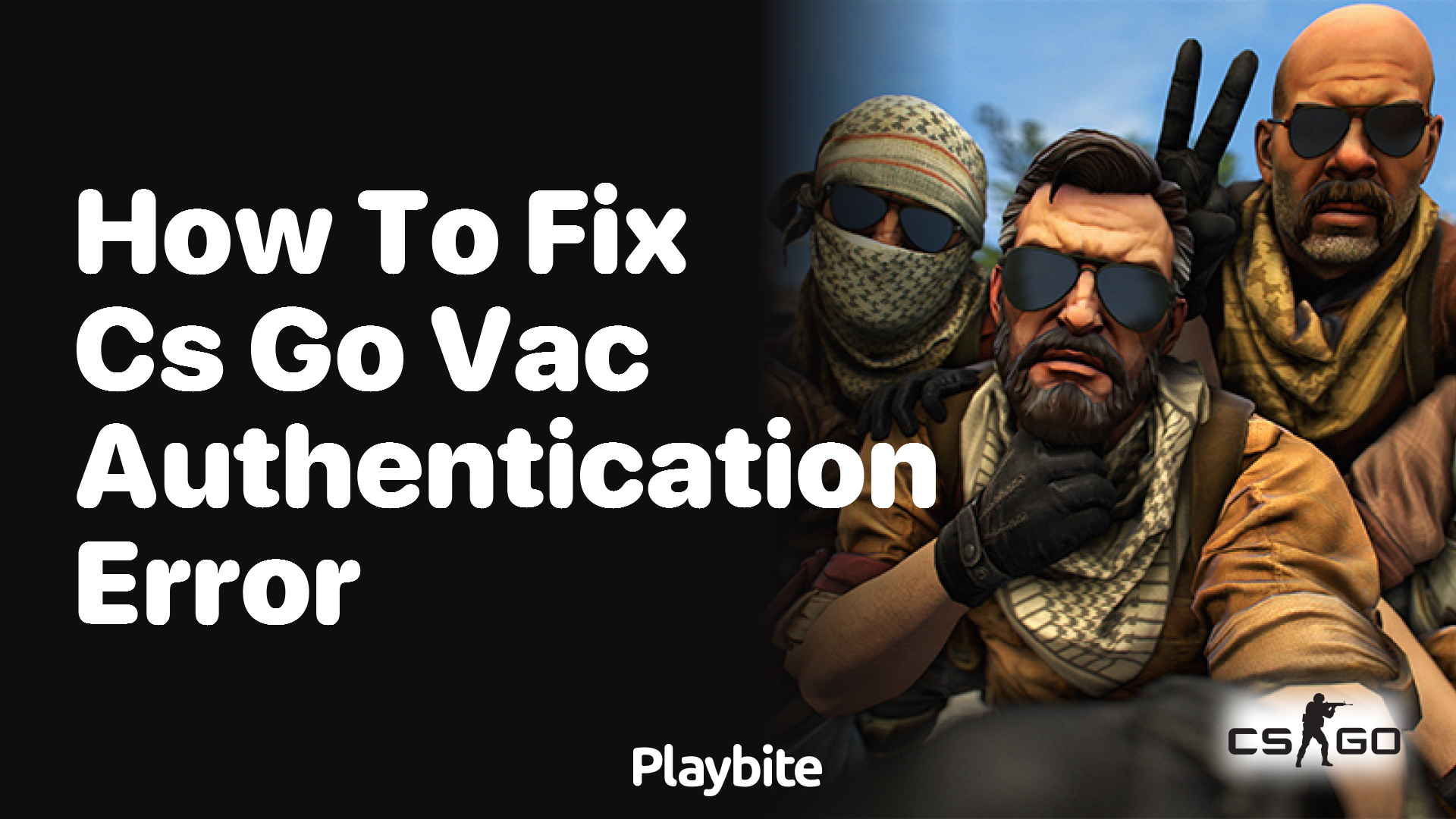 How to Fix CS:GO VAC Authentication Error - Playbite