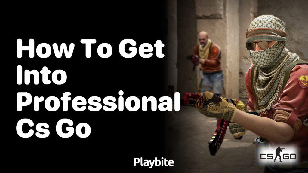 How to Get Into Professional CS:GO - Playbite