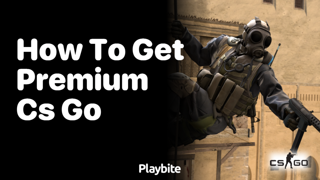 How to Get Premium CS:GO? - Playbite