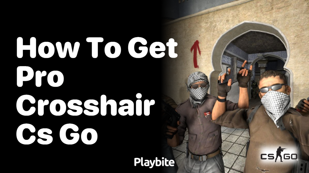 How to get a pro crosshair in CS:GO - Playbite