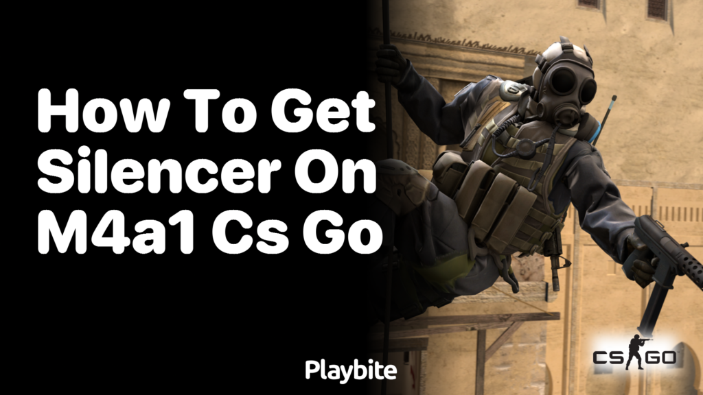 How to get a silencer on the M4A1 in CS:GO? - Playbite