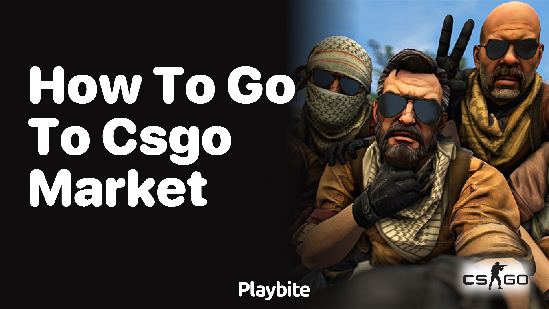 How to access the CS:GO Market - Playbite