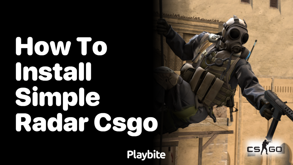 How to install Simple Radar in CS:GO - Playbite