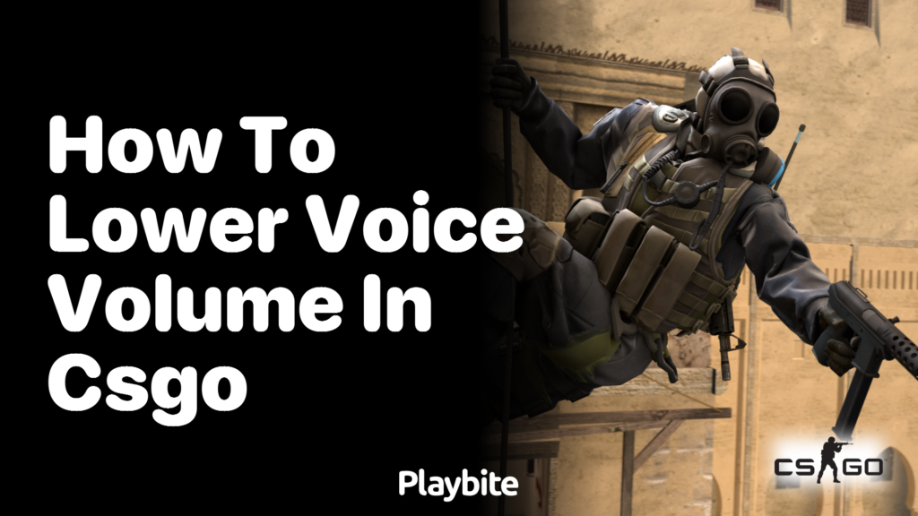 How to lower voice volume in CS:GO - Playbite