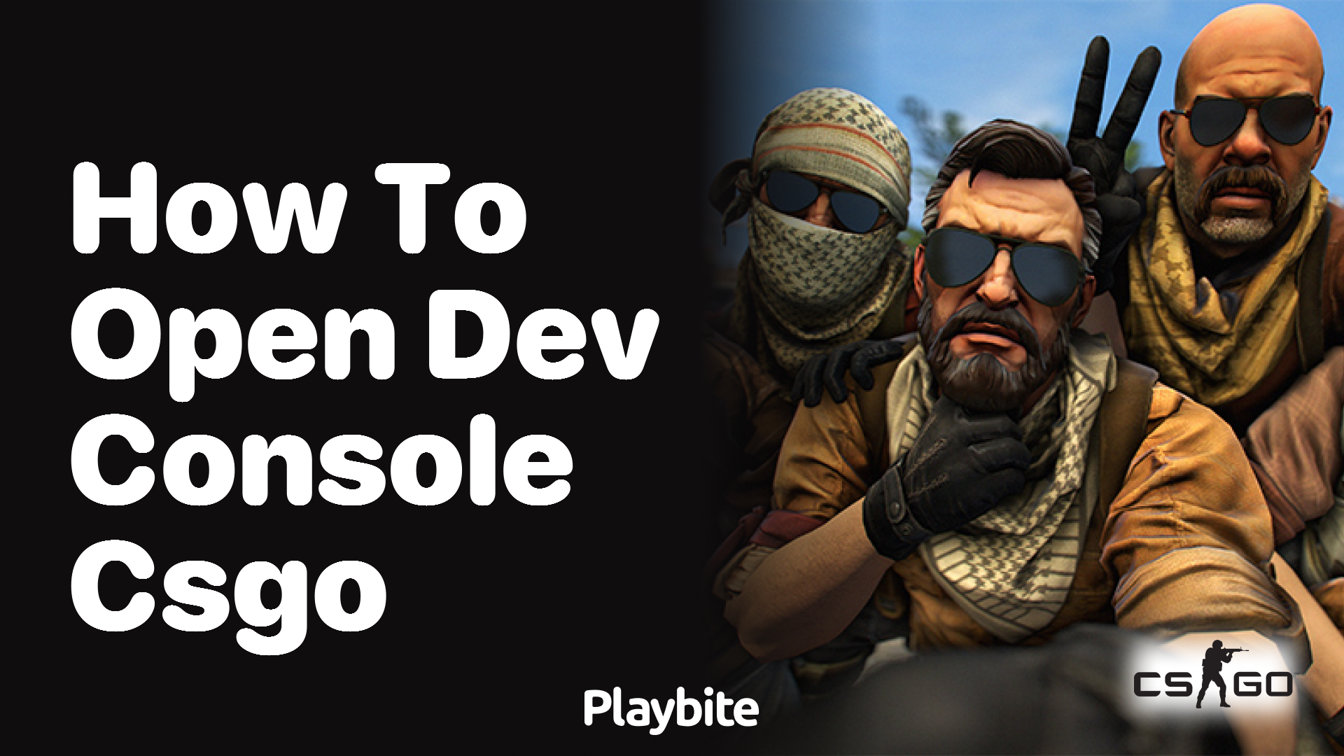 How to open the dev console in CS:GO - Playbite