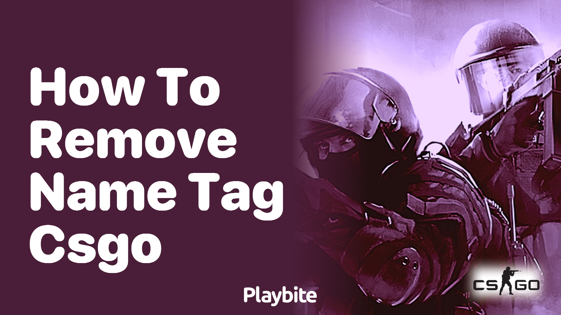 How to remove a name tag in CS:GO? - Playbite