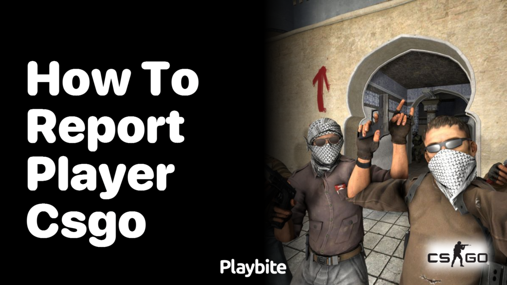 How to report a player in CS:GO? - Playbite