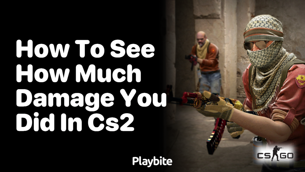 How to see how much damage you did in CS2 - Playbite