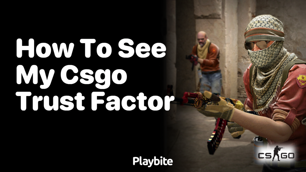 How to see my CS:GO trust factor? - Playbite