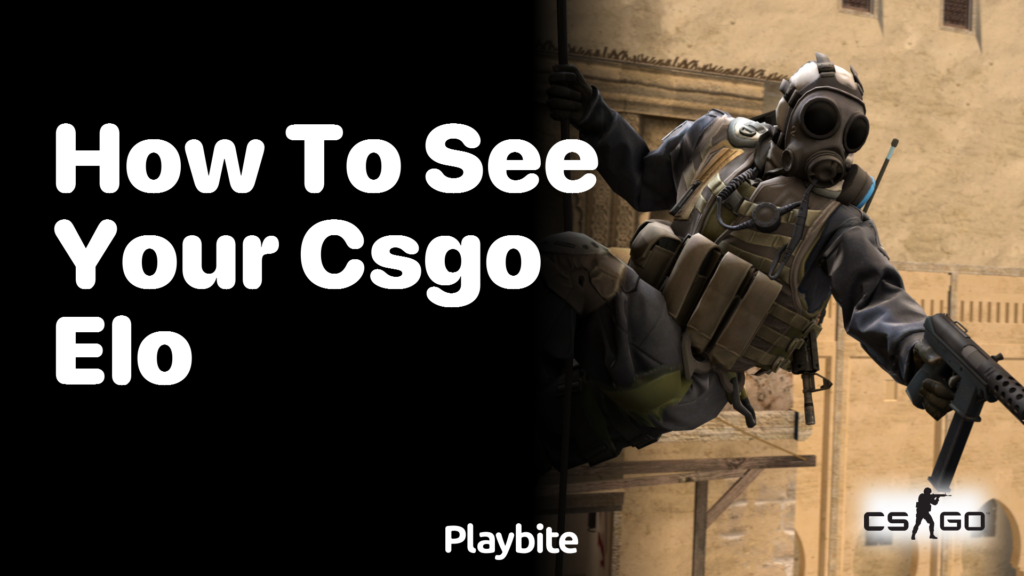 How to See Your CS:GO ELO - Playbite