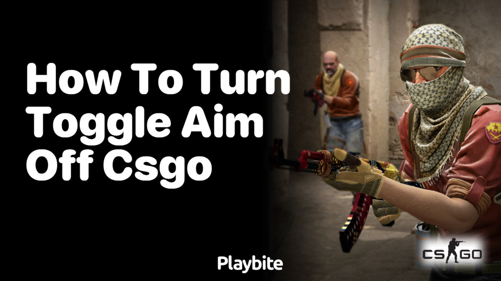 How to turn off toggle aim in CS:GO - Playbite