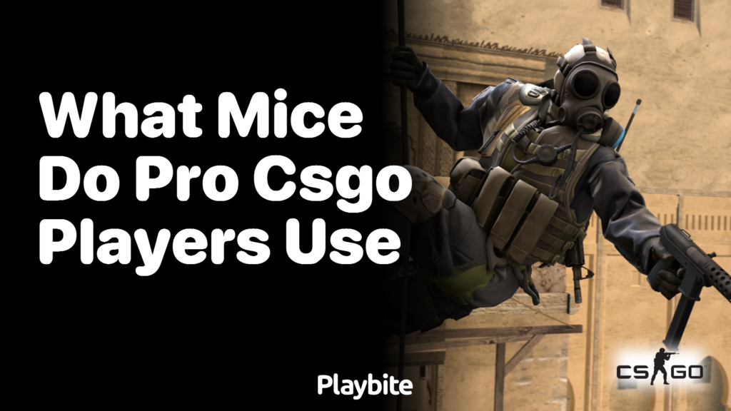 What Mice Do Pro CS:GO Players Use? - Playbite