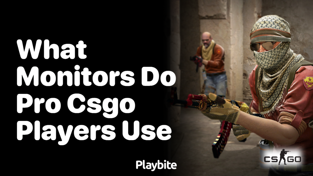 What Monitors Do Pro CS:GO Players Use? - Playbite