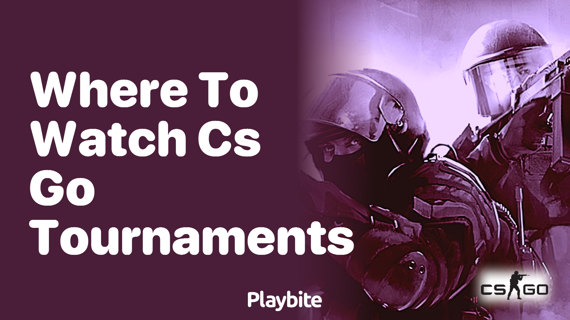 Where to Watch CS:GO Tournaments - Playbite